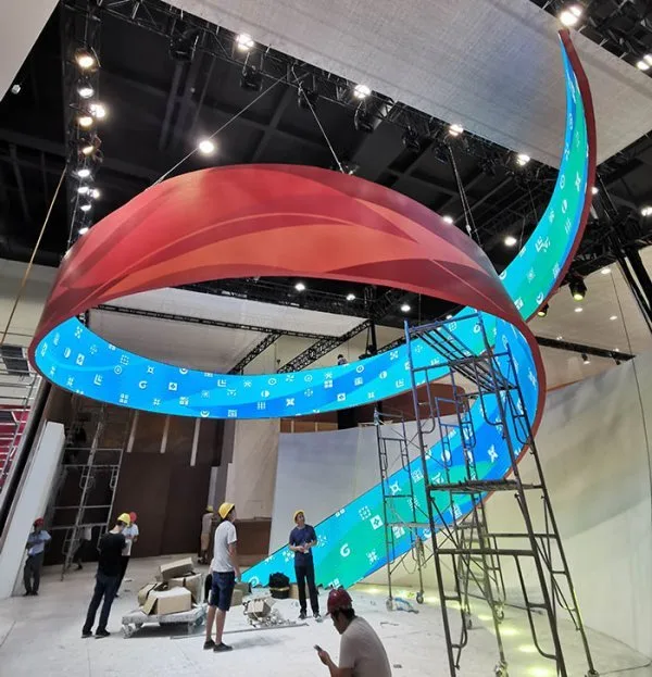 Flexible led screens store